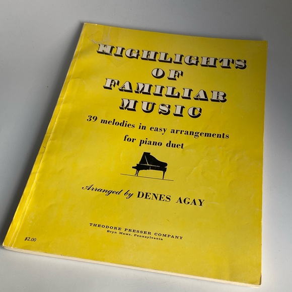 Accents | Highlights Of Familiar Music Book 1957 | Poshmark
